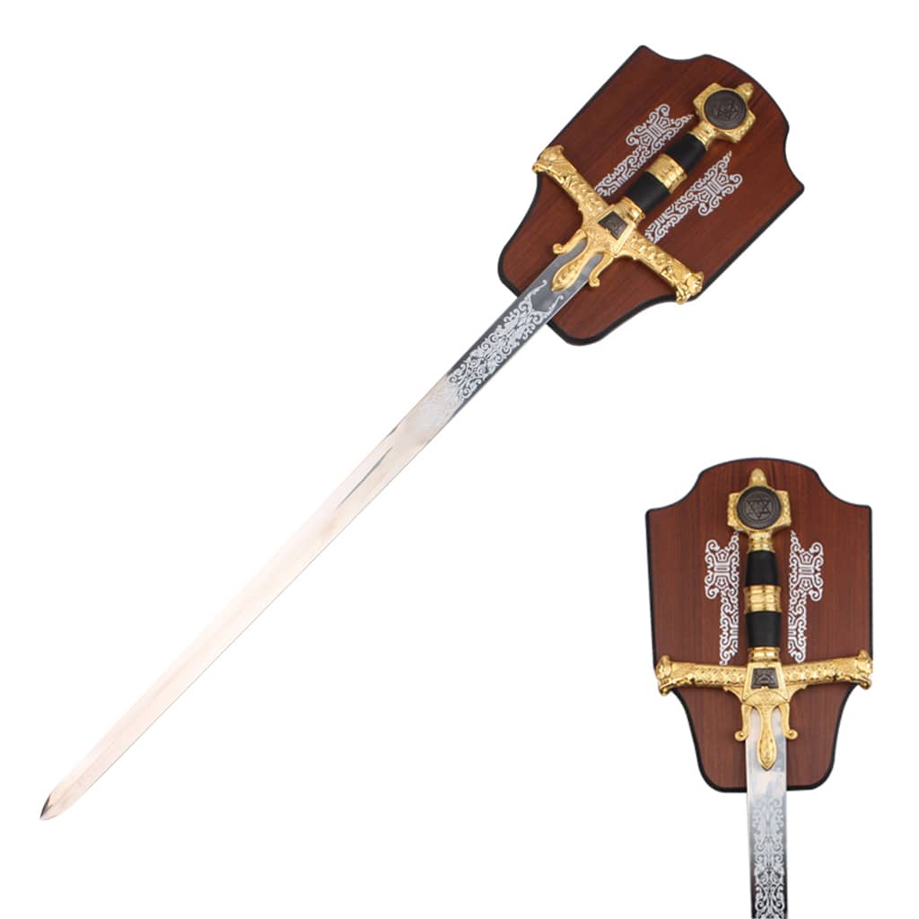 Buy Red Seal of Solomon Decorative Sword for Home Display – Knight's ...